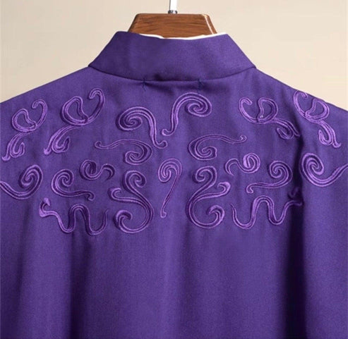 Chinese Long gown Chinese style robe Frog Button Yip Man – ChinaDesigner