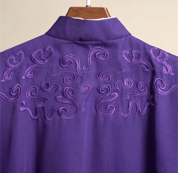 Chinese Long gown Chinese style robe Frog Button Yip Man – ChinaDesigner