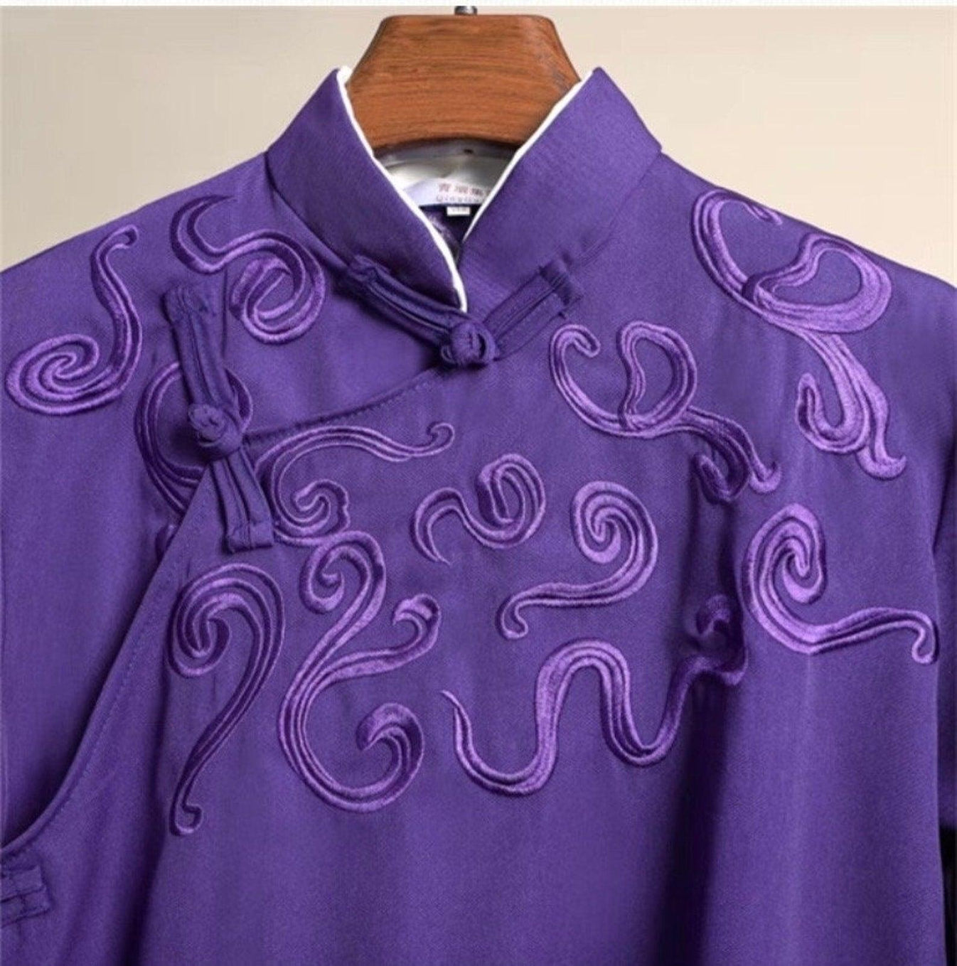 Chinese Long gown Chinese style robe Frog Button Yip Man – ChinaDesigner